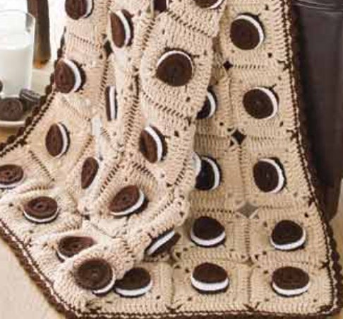Oreo Blanket CROCHET PATTERN Cookie Throw Afghan/worsted Yarn/instant ...
