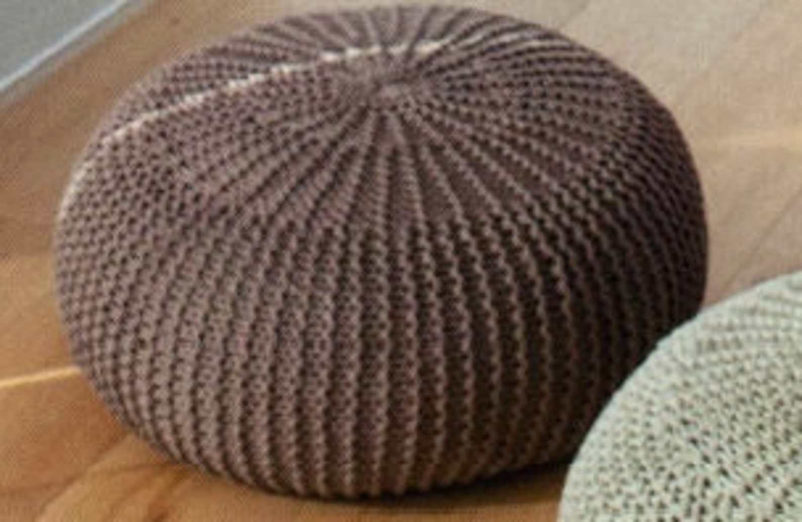 Knitted Pouf Pattern Poof KNITTING PATTERN Ottoman Footstool - Etsy UK