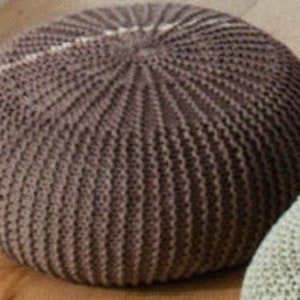 PDF KNITTING PATTERN Poufe Pouffe Stool Ottoman Footstool Home Decor ...