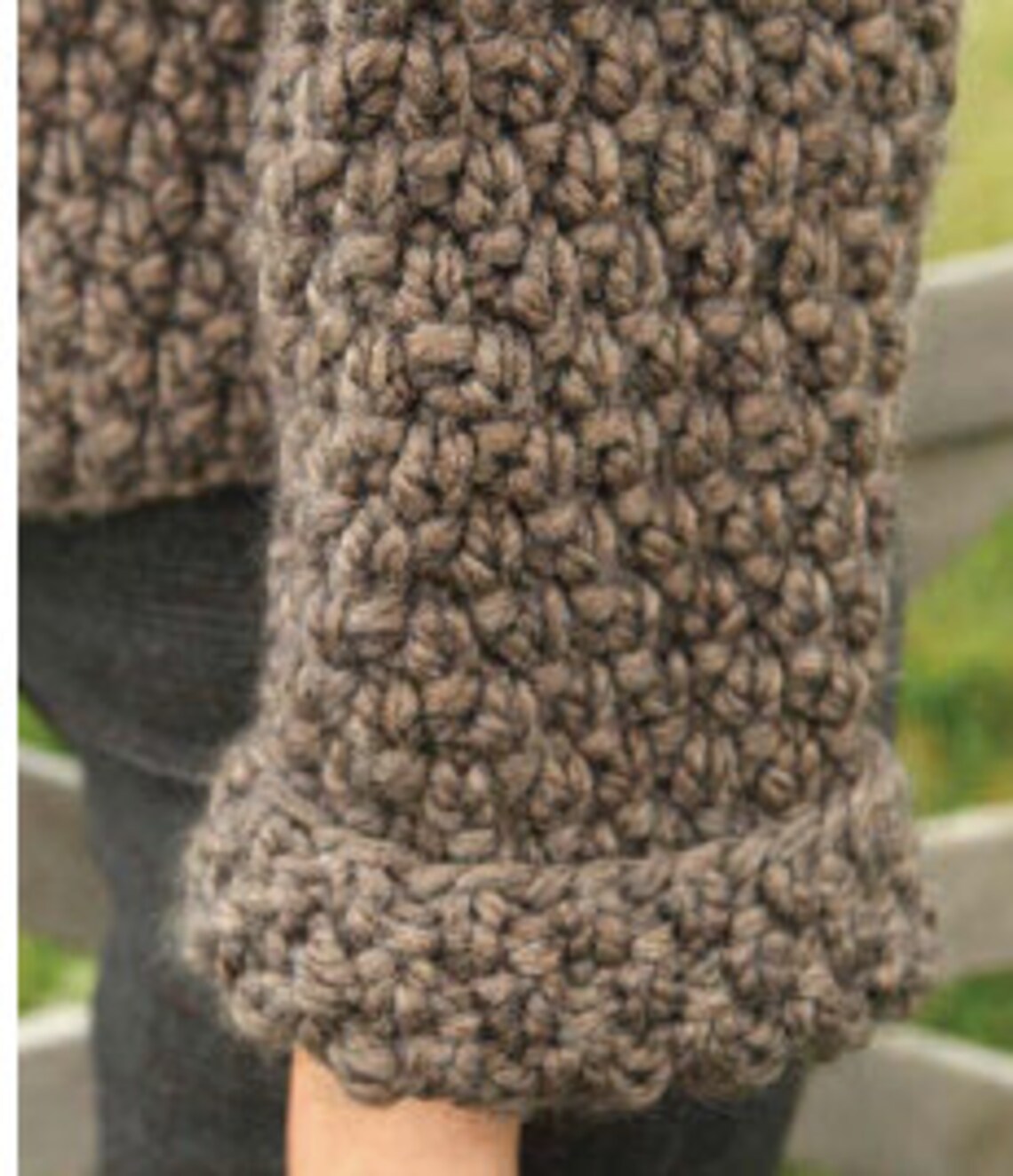 Chunky Moss Coat Jacket KNITTING PATTERN Cardigan Women/moss Knit ...