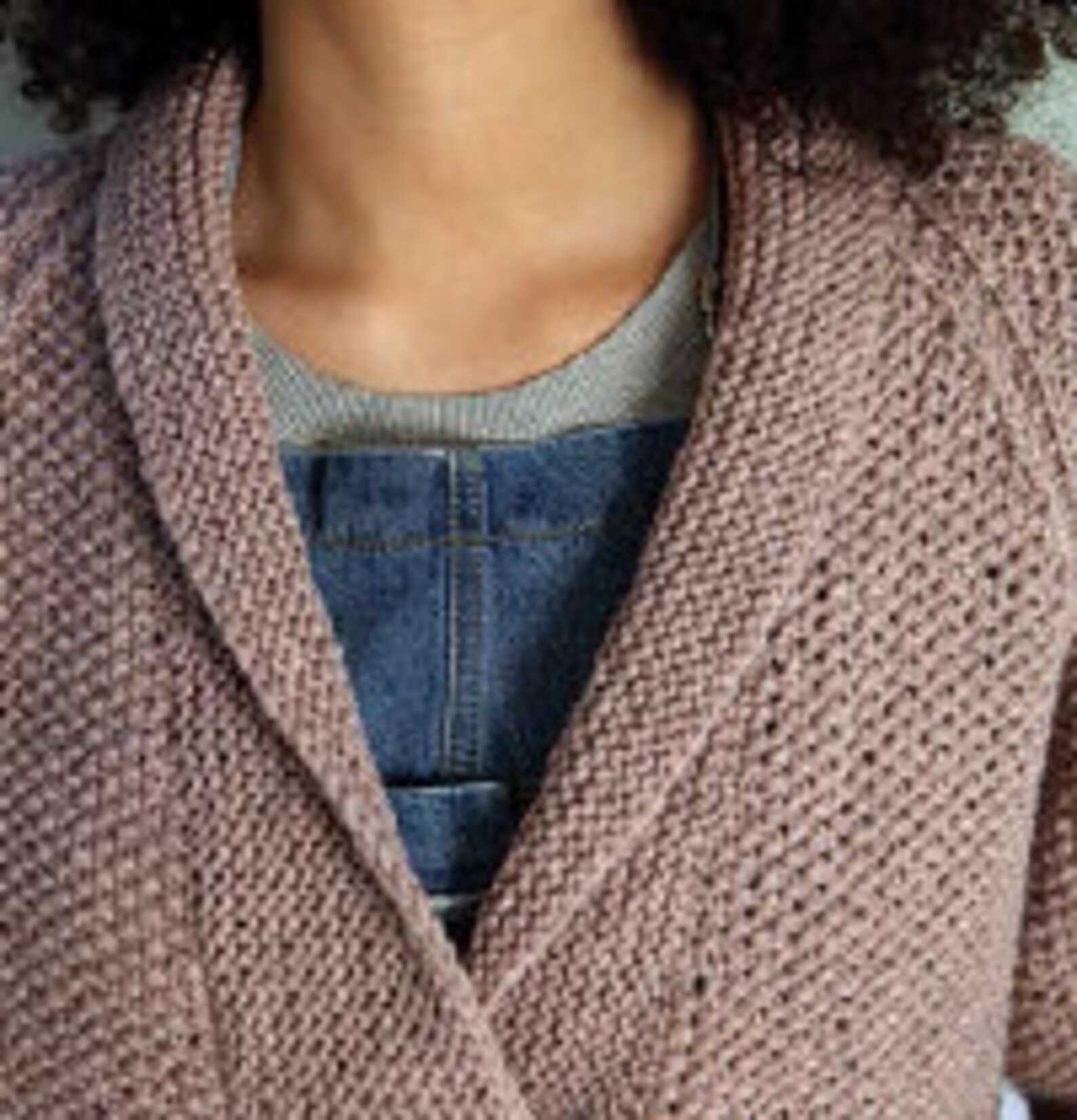 Boxy Jacket KNITTING PATTERN Women/dusky Pink Cardigan Knit - Etsy UK