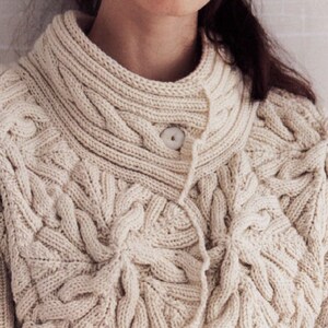 PDF KNITTING PATTERN Cable Cape Women/wedding Shawl Bolero Capelet ...