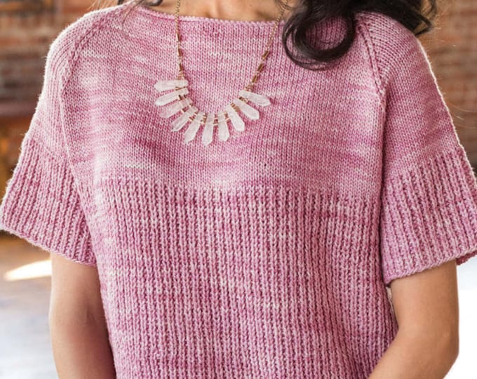 Super Easy Sweater KNITTING PATTERN Chunky Yarn/top Vintage Knitting ...