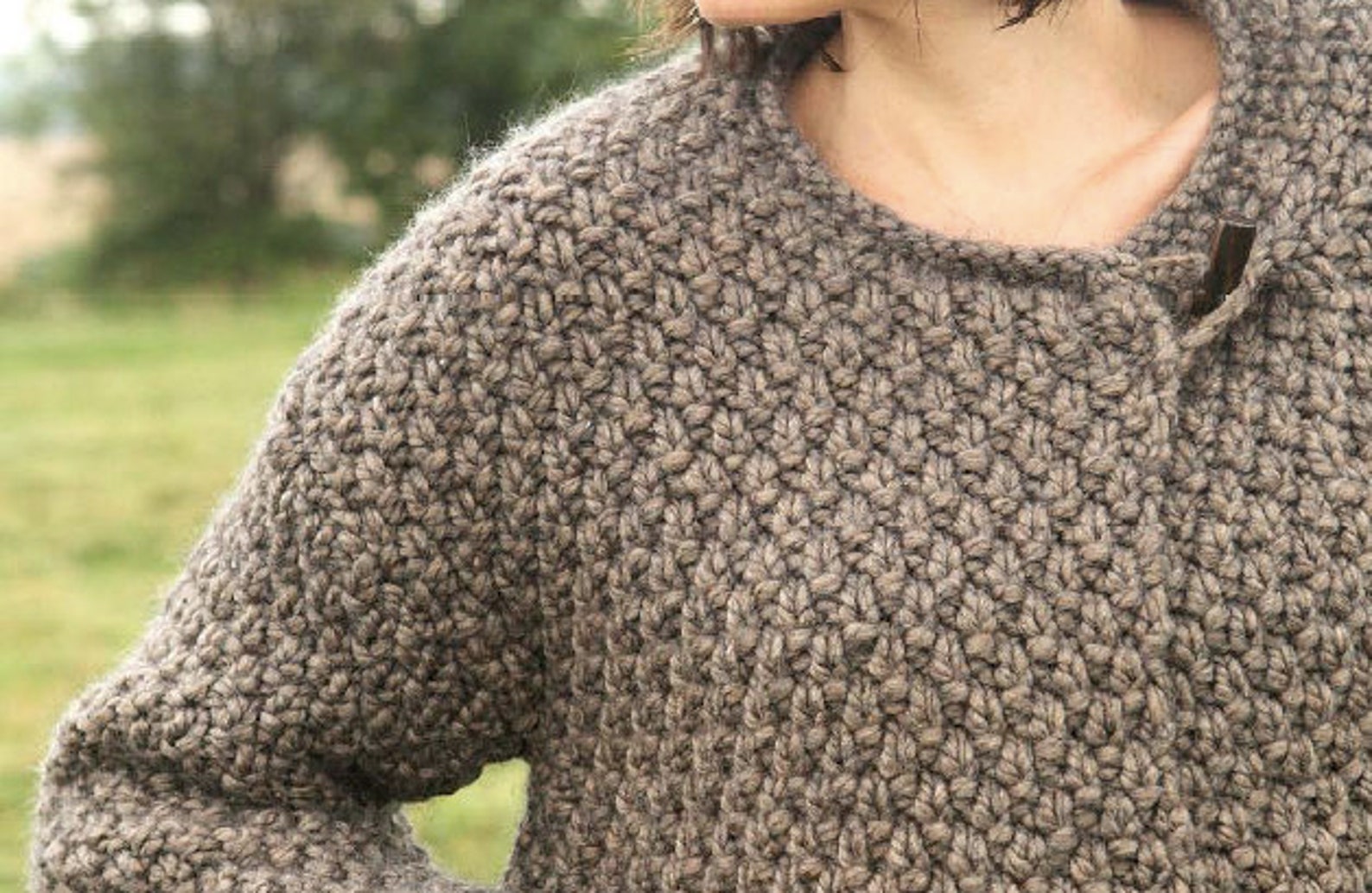 Chunky Moss Coat Jacket KNITTING PATTERN Cardigan Women/moss Knit ...