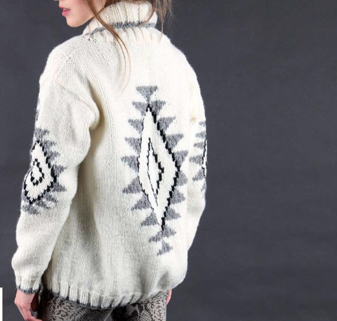KNIT PATTERN Southwestern Navajo Coat Jacket Women/instant PDF Download ...