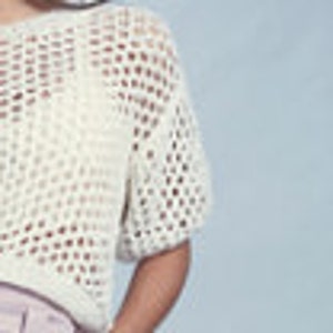 Easy White Mesh Tank Top Women Knit PATTERN /DIY Mesh Top/instant PDF ...