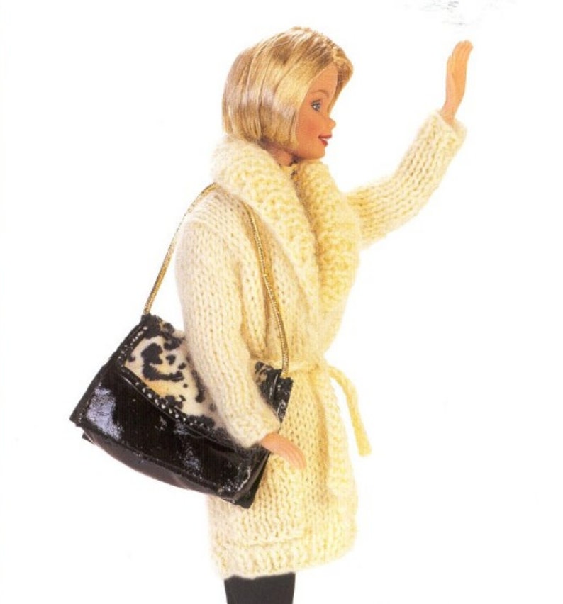 Barbie Jacket PDF KNITTING PATTERN Coat/barbie Doll Cardie - Etsy