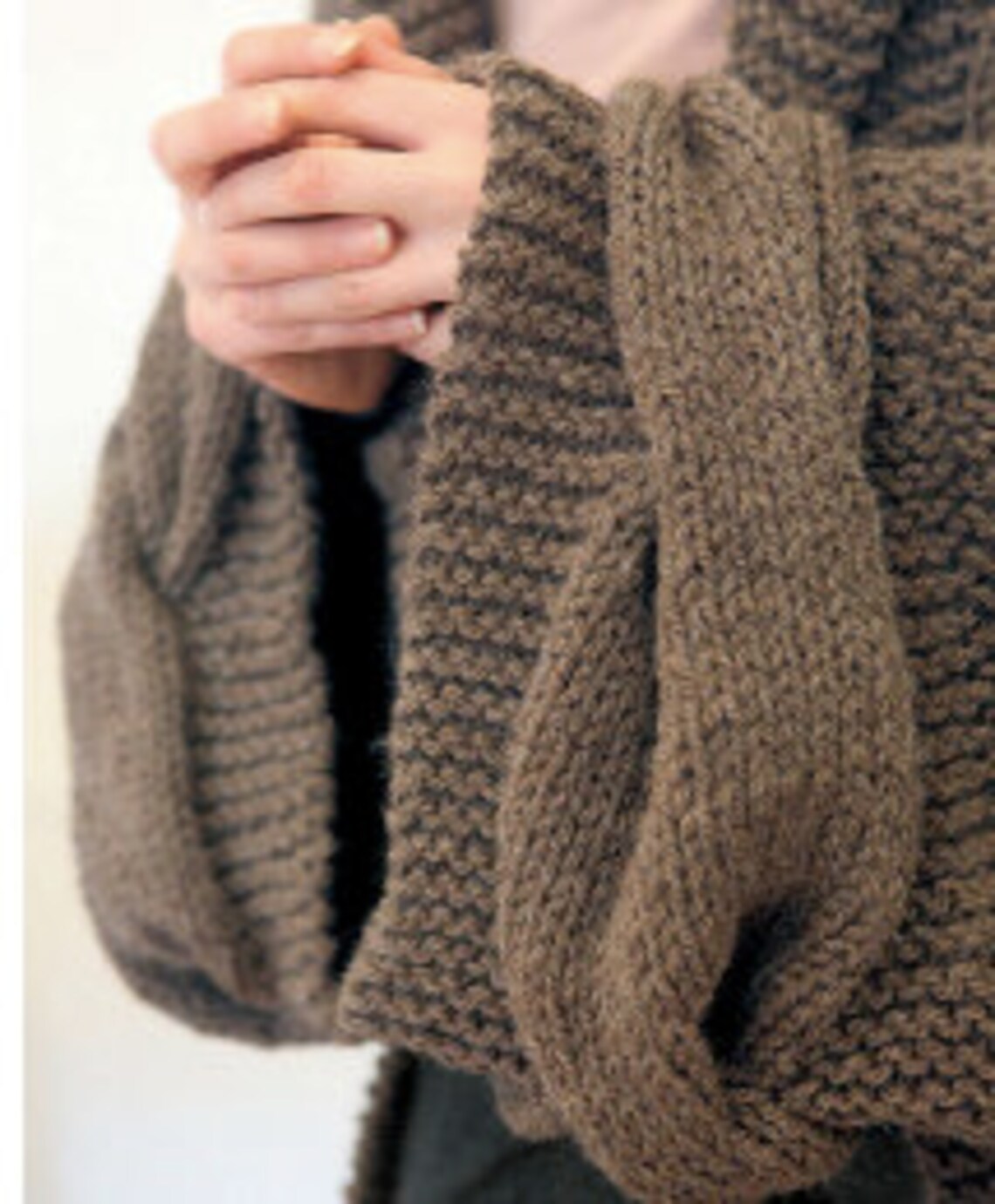 Chunky Cable Coat Jacket Sweater KNITTING PATTERN Women/cable - Etsy