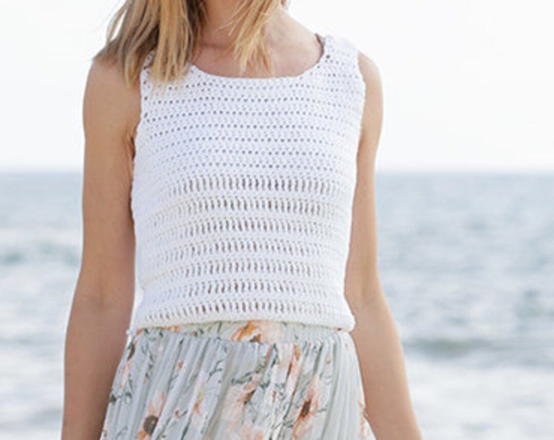 Easy Crochet Tank Top CROCHET PATTERN Summer Vest Tank Top Women ...