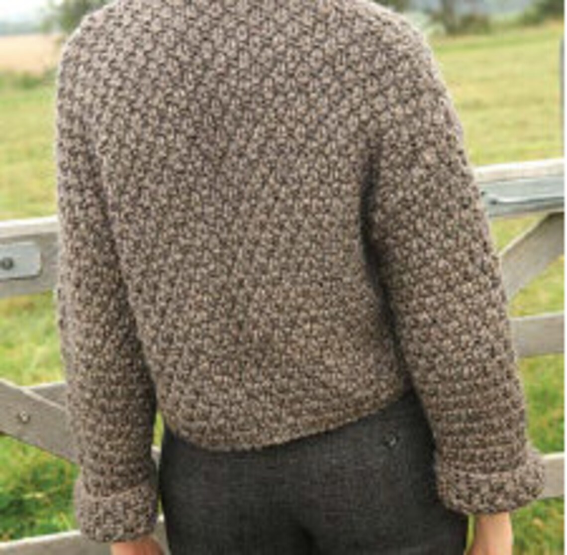 Chunky Moss Coat Jacket KNITTING PATTERN Cardigan Women/moss Knit ...