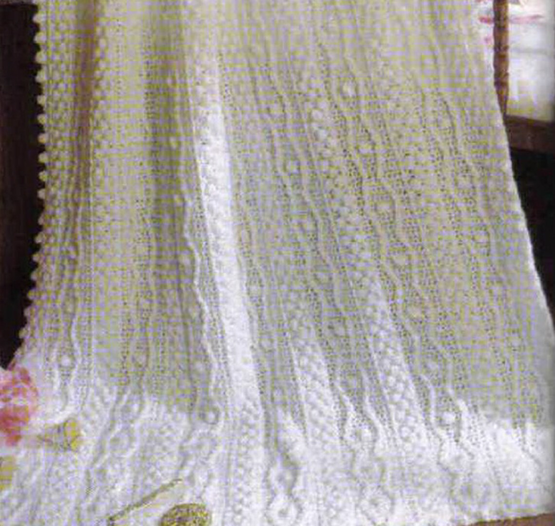 CROCHET PATTERN Aran Throw Afghan Instant Download Vintage - Etsy