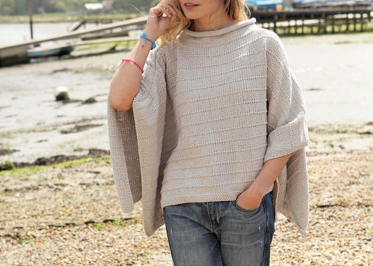 PDF KNITTING PATTERN Poncho Women/worsted Medium Weight - Etsy UK