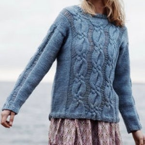 Cable Top KNITTING PATTERN Women/instant PDF Download/womens Chunky ...