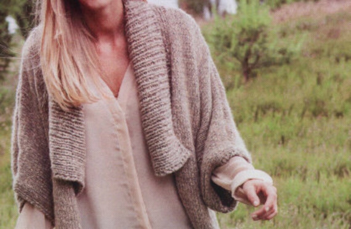 Easy Jacket KNITTING PATTERN, Coat Cardigan ⨯ Easy Jumper, Beginner ...