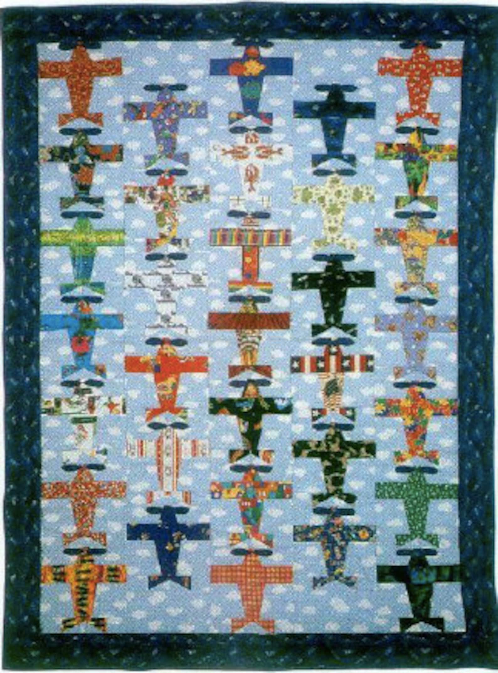 QUILT PATTERN Planes - Instant PDF Download - Vintage Childrens ...