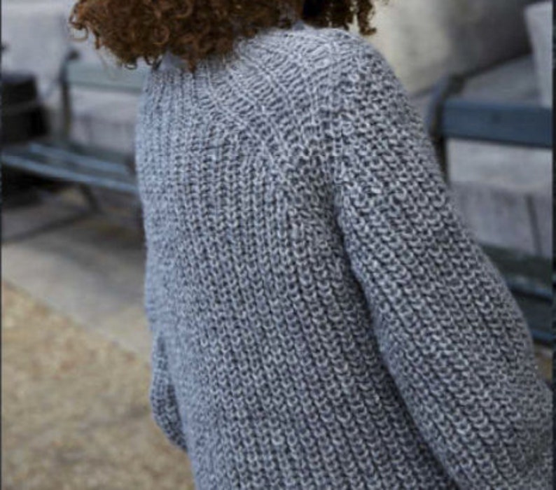 KNITTING PATTERN PDF Easy Chunky Sweater Women/chunky Yarn - Etsy