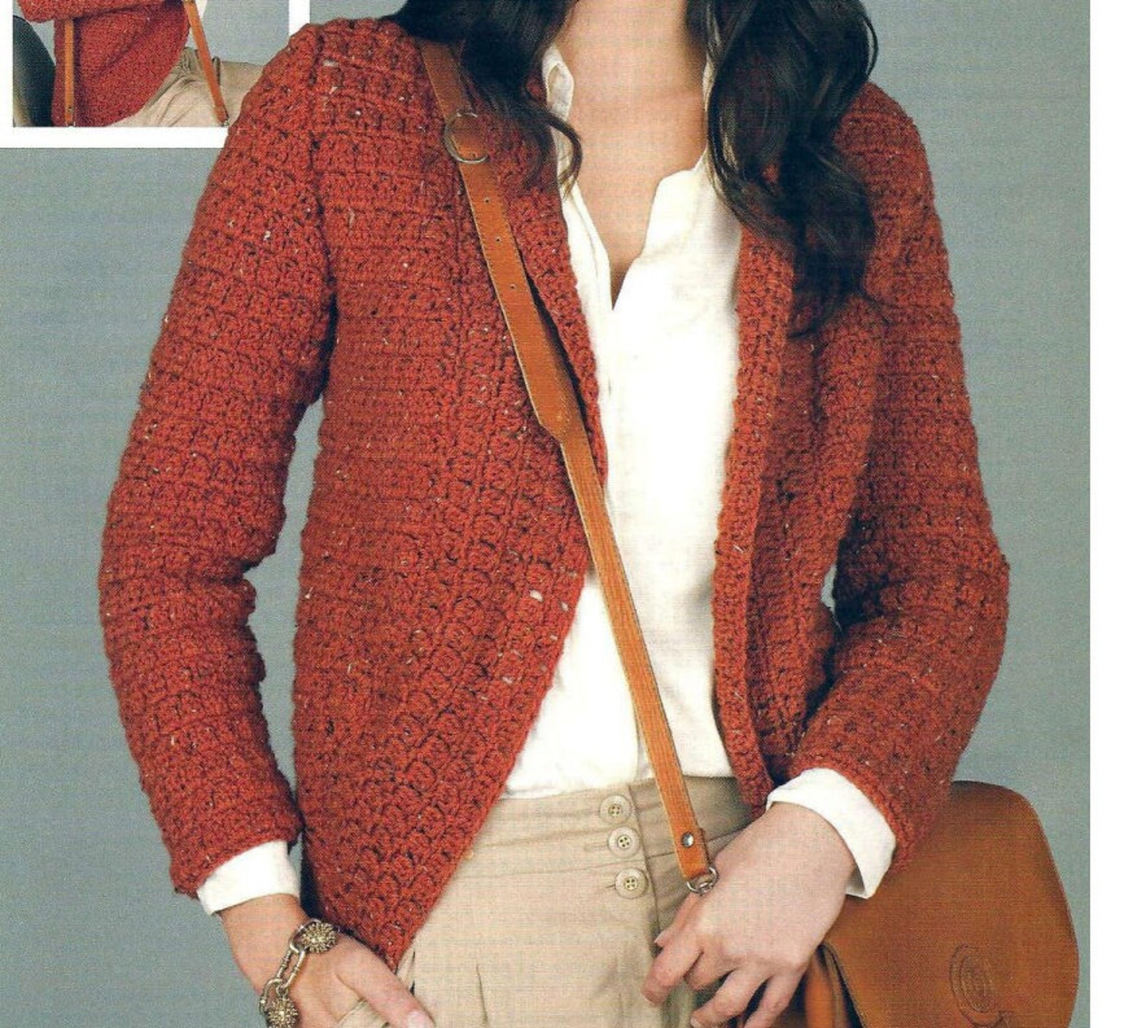 Jacket Cardigan PDF CROCHET PATTERN Women/worsted Yarn/instant | Etsy