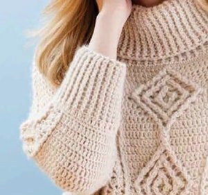 Aran Sweater CROCHET PATTERN Women/instant PDF Download/aran - Etsy