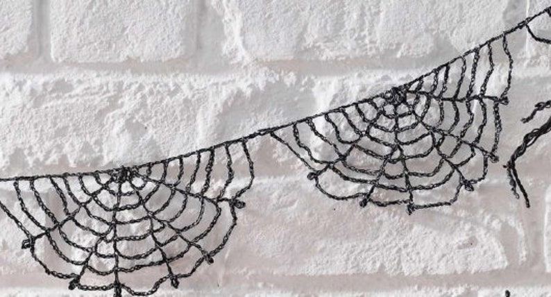 Halloween Bunting CROCHET Pattern/cobweb Pattern/instant PDF | Etsy