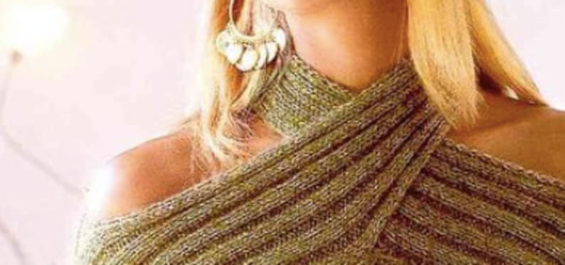 Off Shoulder Sweater Pattern KNITTING PATTERN ⨯ Gold Top Knitting ...