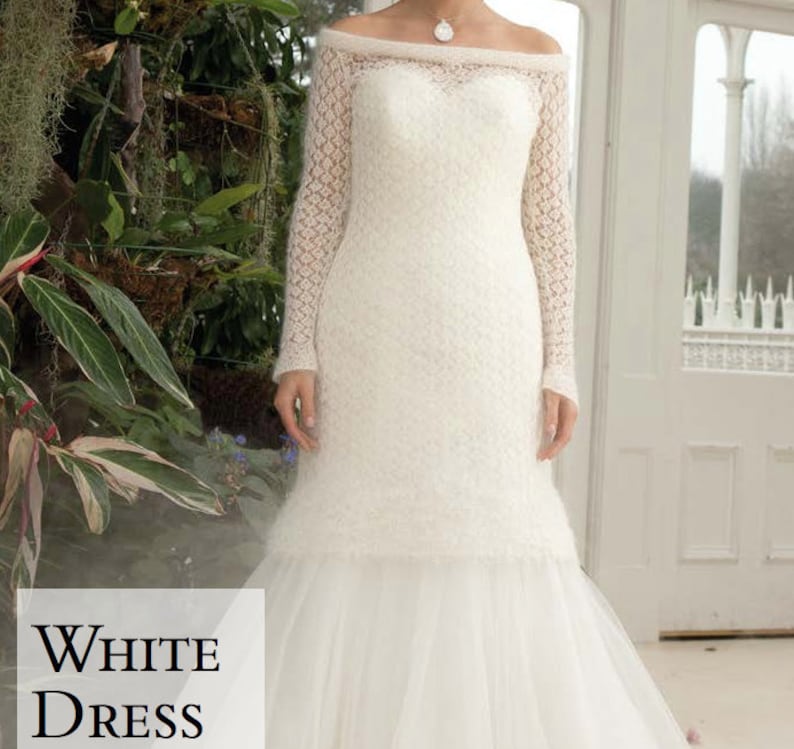Winter Wedding Dress Sweater KNIT PATTERN X Bridal Mohair - Etsy