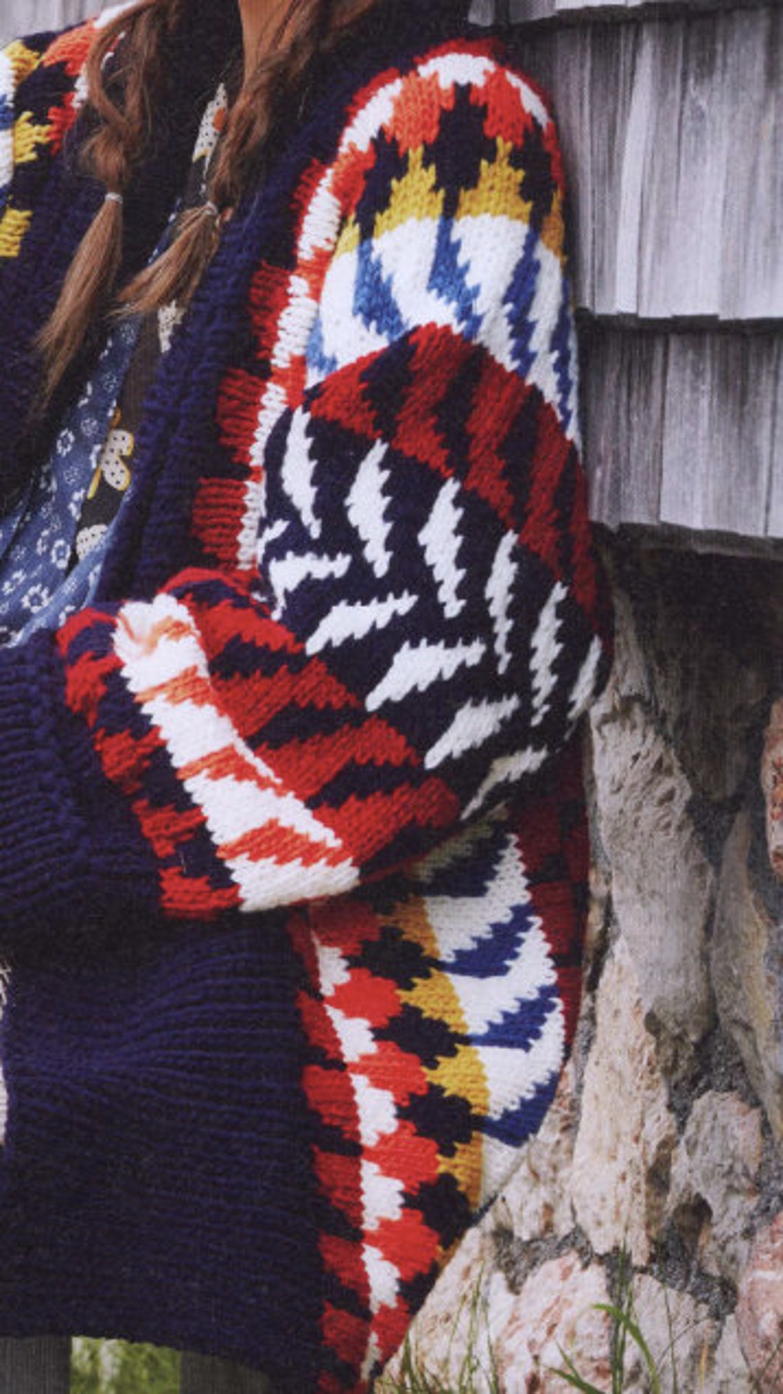 KNITTING PATTERN Boho Chunky Knit Sweater Pattern Jacket - Etsy