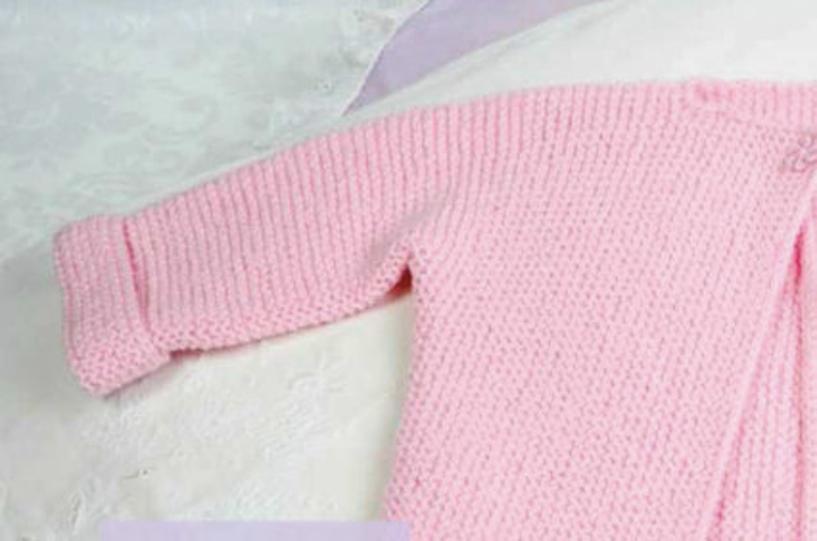 PDF KNIT PATTERN Easy Knit Baby Jacket Toddler Dk Yarn - Etsy