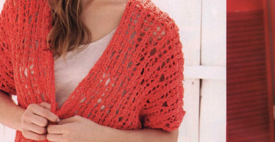 KNITTING PATTERN Summer Jacket Pattern Beach Coverup | Etsy