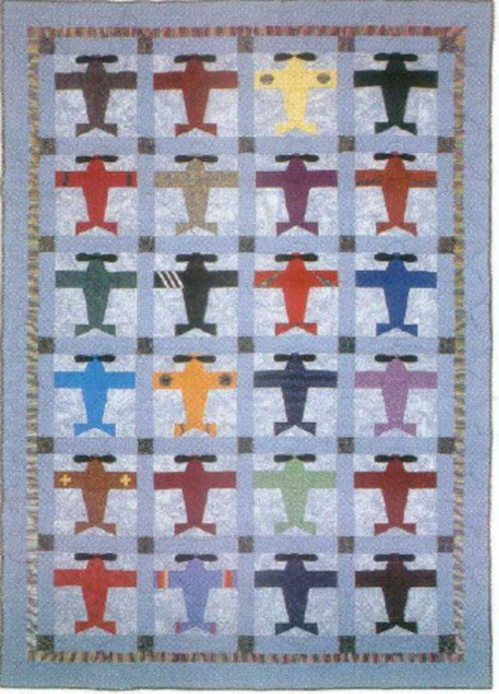QUILT PATTERN Planes - Instant PDF Download - Vintage Childrens ...