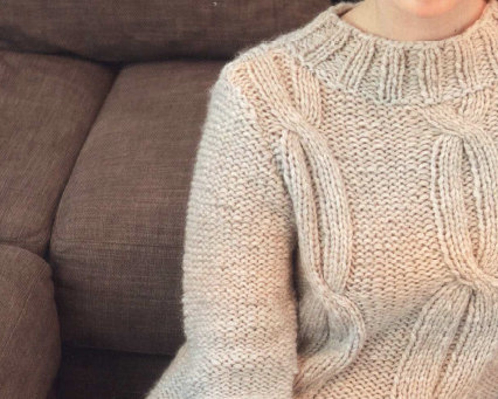 KNITTING PATTERN Aran Cable Sweater Women/cable Pullover Knit - Etsy