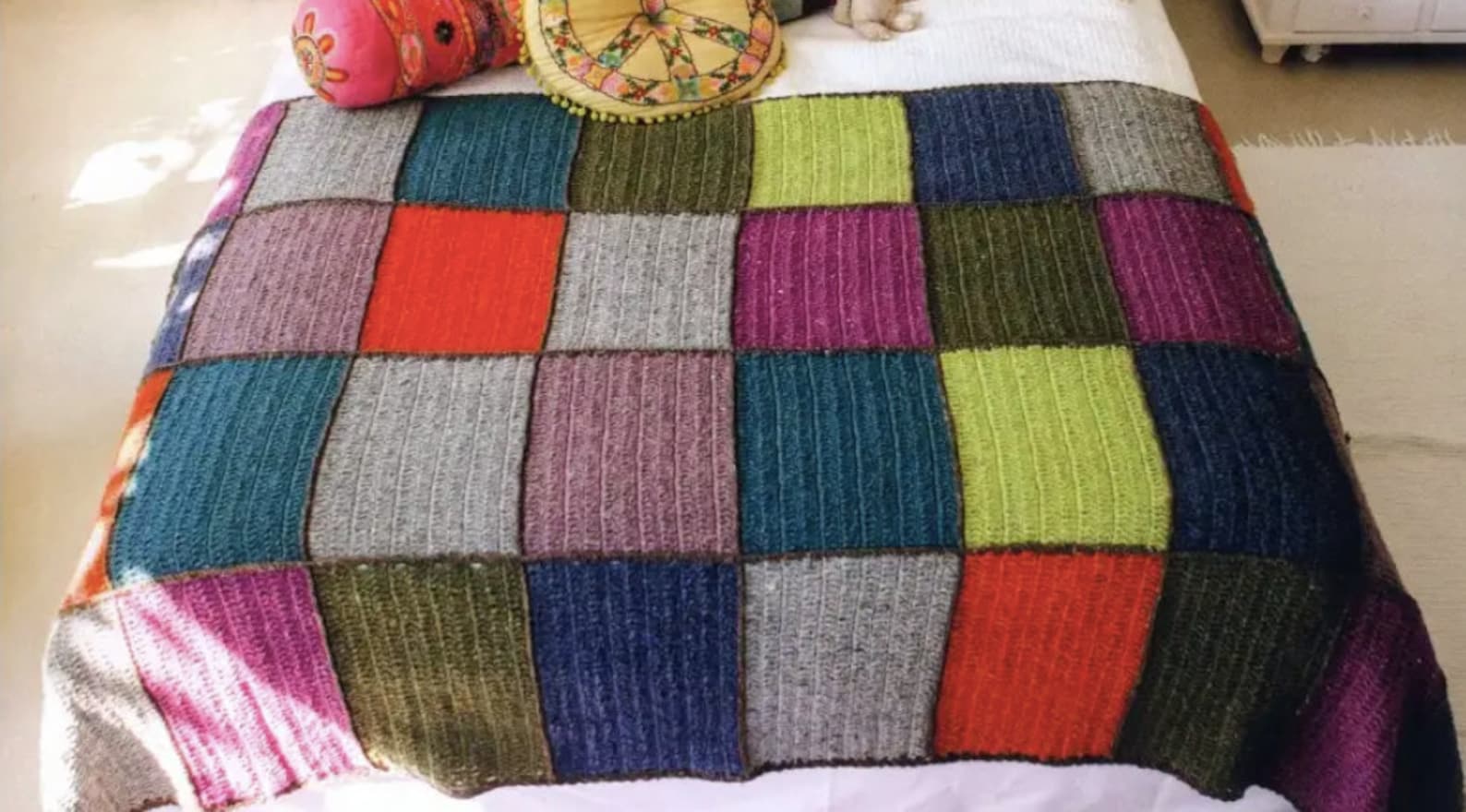 Super Easy Patchwork Afghan Throw CROCHET PATTERN Instant | Etsy