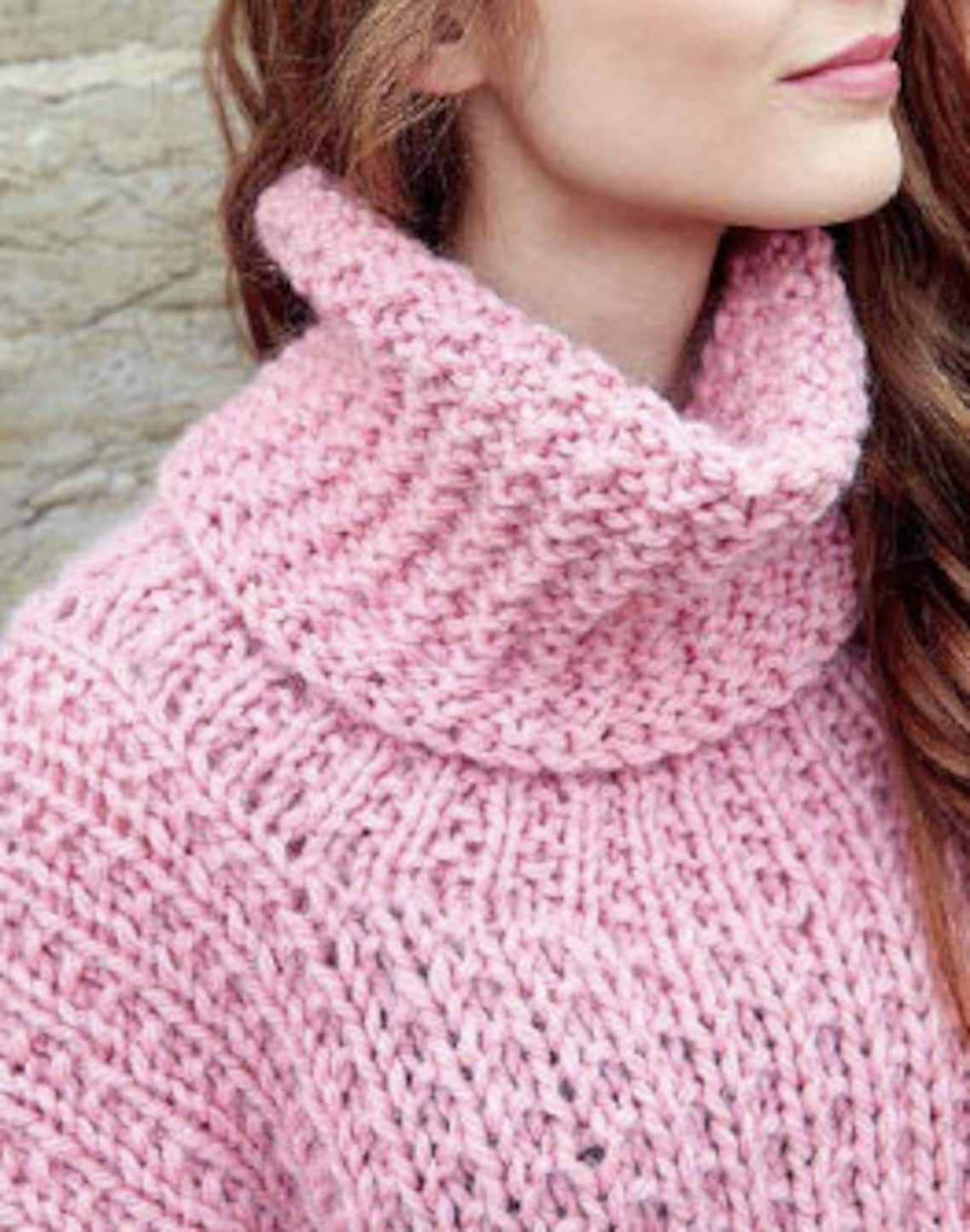 PDF KNITTING PATTERN Chunky Knit Sweater Pattern Bulky - Etsy
