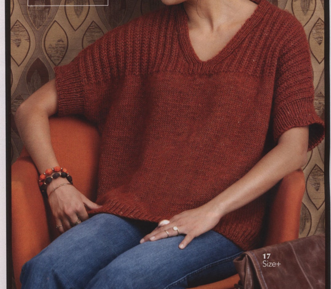 KNITTING PATTERN Sweater Tunic Top Women/vintage Knit Pattern/instant ...