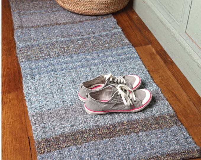 Rug Knitting Pattern PDF, Waves. Beginners Bath Mat Knitting Pattern ...