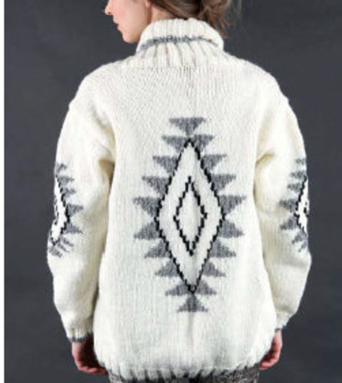 KNIT PATTERN Southwestern Navajo Coat Jacket Women/instant PDF | Etsy