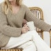 Ribbed Knit Top Sweater KNITTING PATTERN X Ribbed V-neck Top Knitting ...