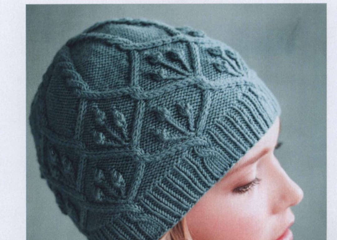 KNITTING PATTERN Bobble Hat Cap Women Sport Yarn/instant PDF Download ...
