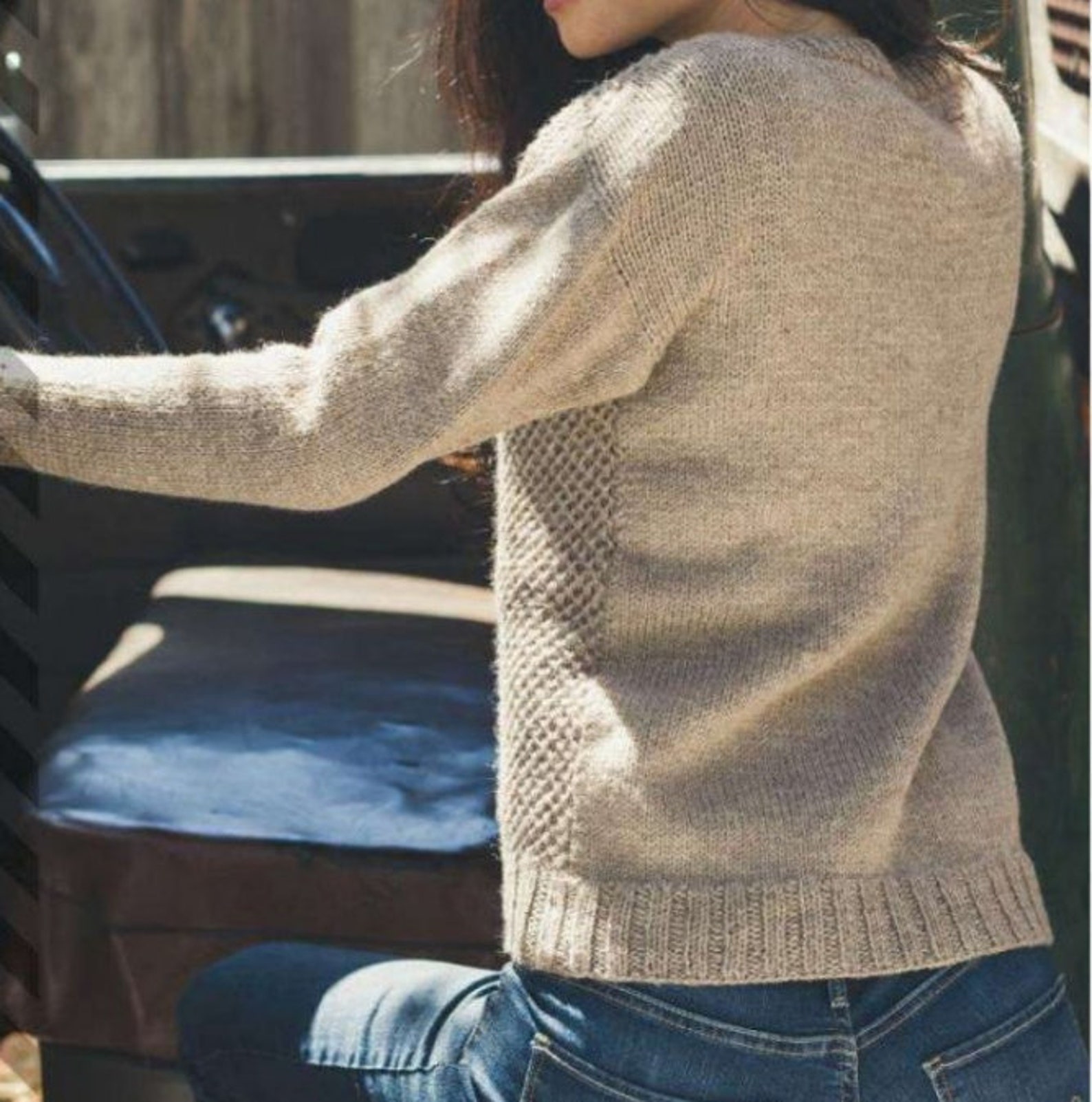 KNITTING PATTERN Sweater Women Worsted Aran Yarn/instant PDF Download ...