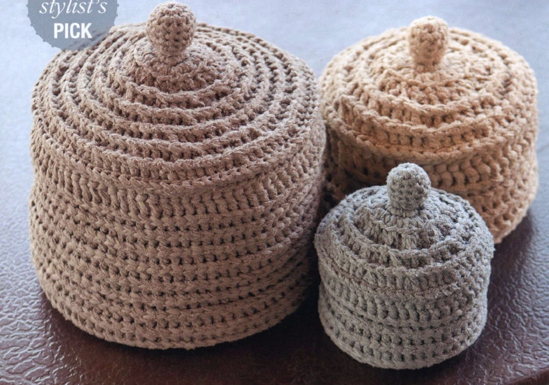 CROCHET PATTERN PDF Easy Baskets /instant Download/gift Idea/crochet ...