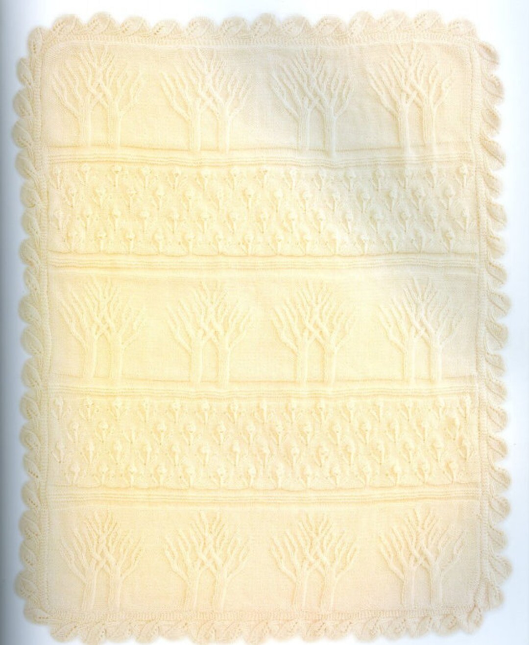 Tree of Life Afghan Throw KNIT Pattern/worsted Yarn Instant PDF ...