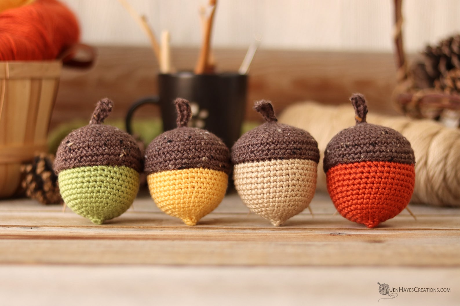 Crochet Acorn Pattern: Amigurumi Plush Decoration (PDF Pattern) - Etsy