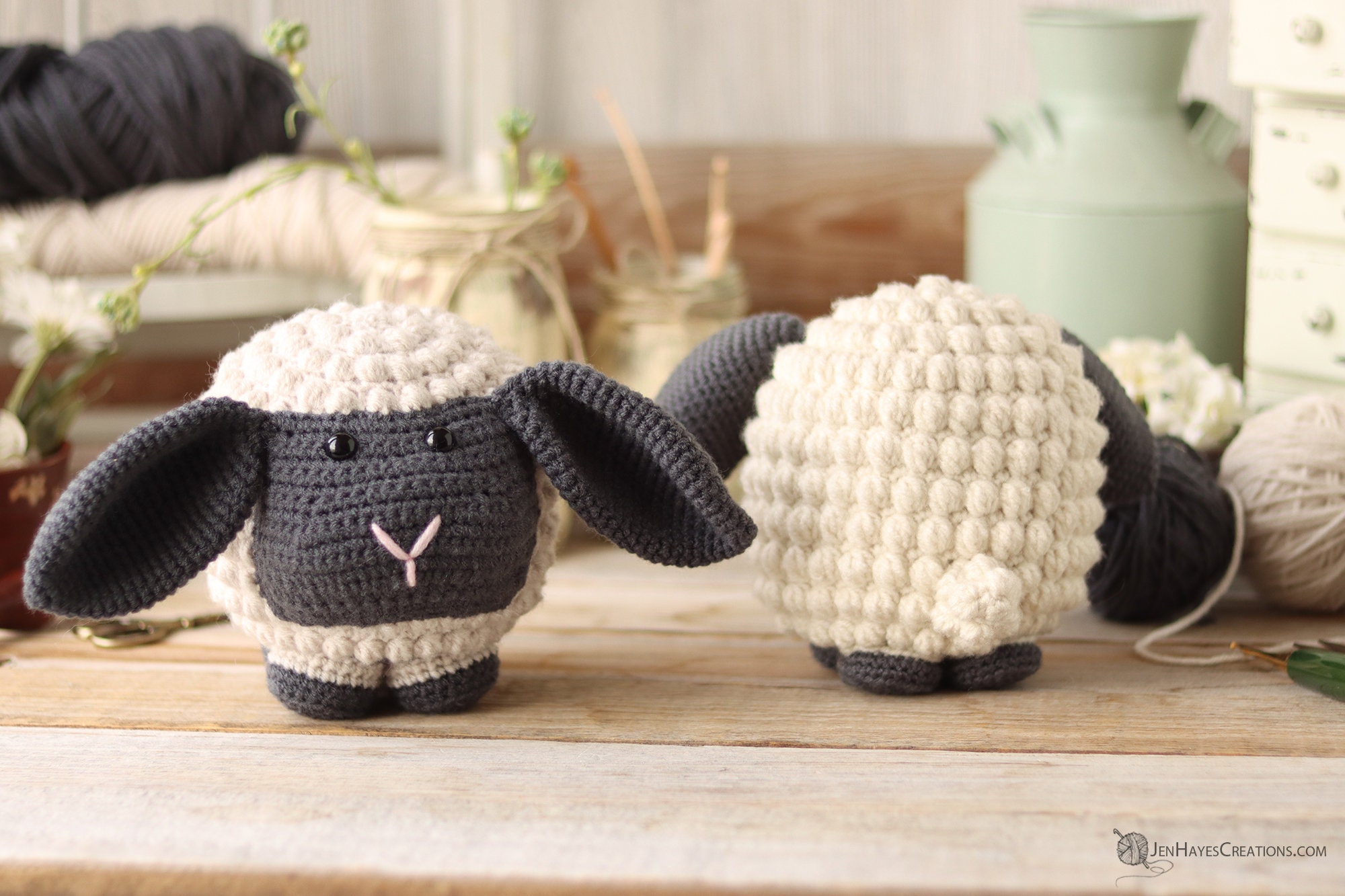 Crochet Bobble Sheep Pattern Crochet Sheep PDF Crochet - Etsy