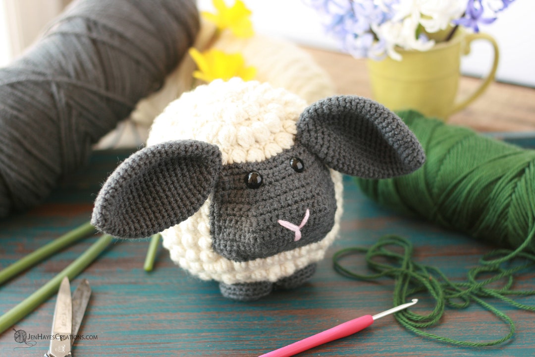 Crochet Bobble Sheep Pattern | Crochet Sheep PDF | Crochet Amigurumi ...