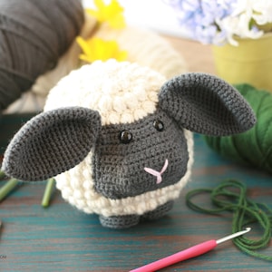 Crochet Bobble Sheep Pattern | Crochet Sheep PDF | Crochet Amigurumi ...