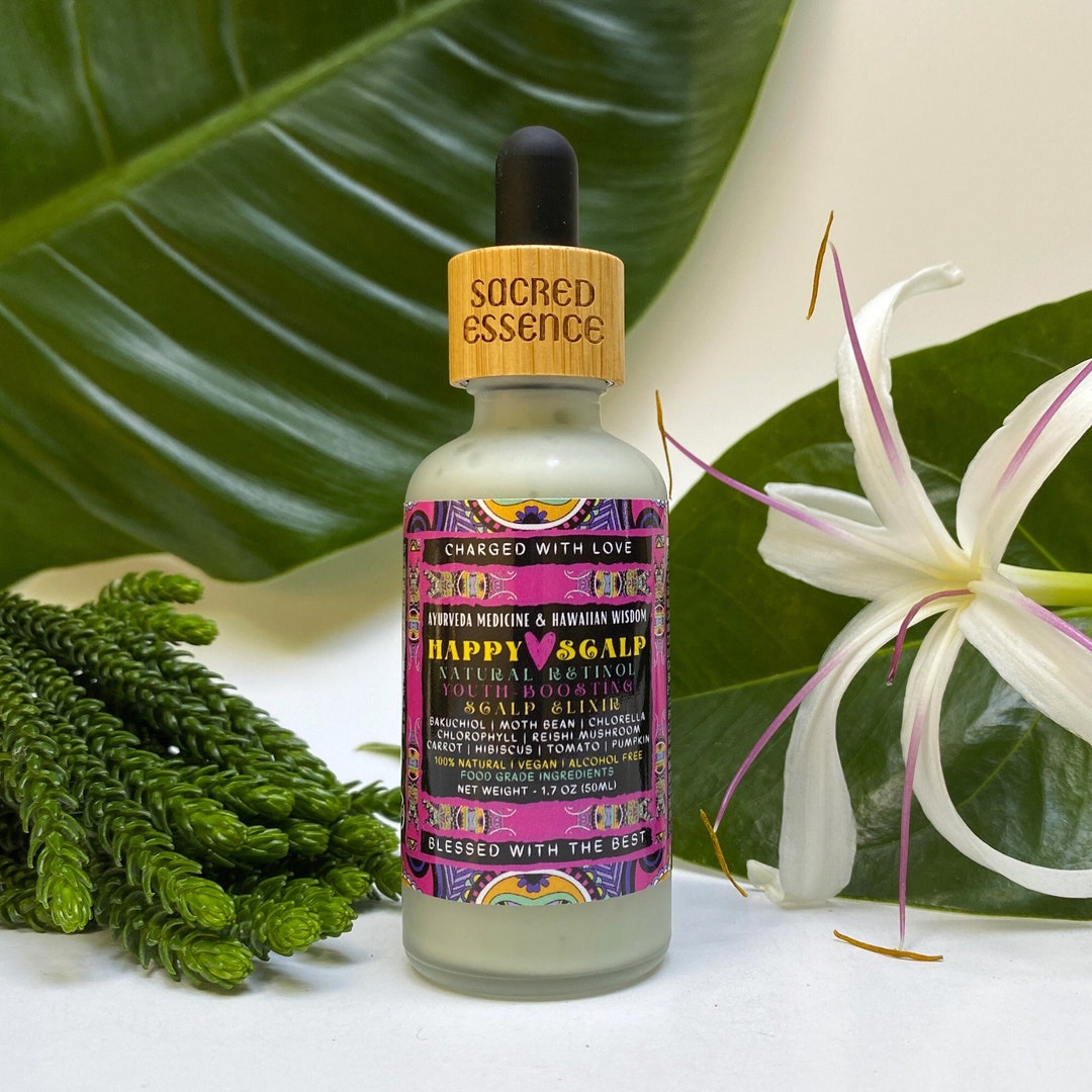 HAPPY SCALP Bakuchiol Elixir Youth Boosting & Cell Renewal With Reishi ...