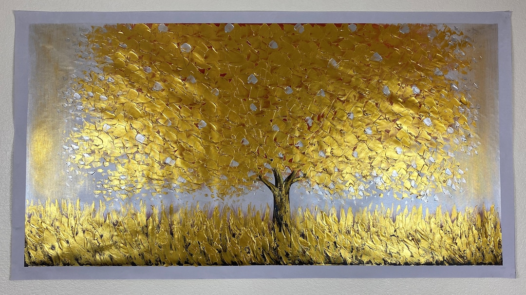 Prosperity Tree Oil Painting for Conscious Creation to Attract Wealth ...
