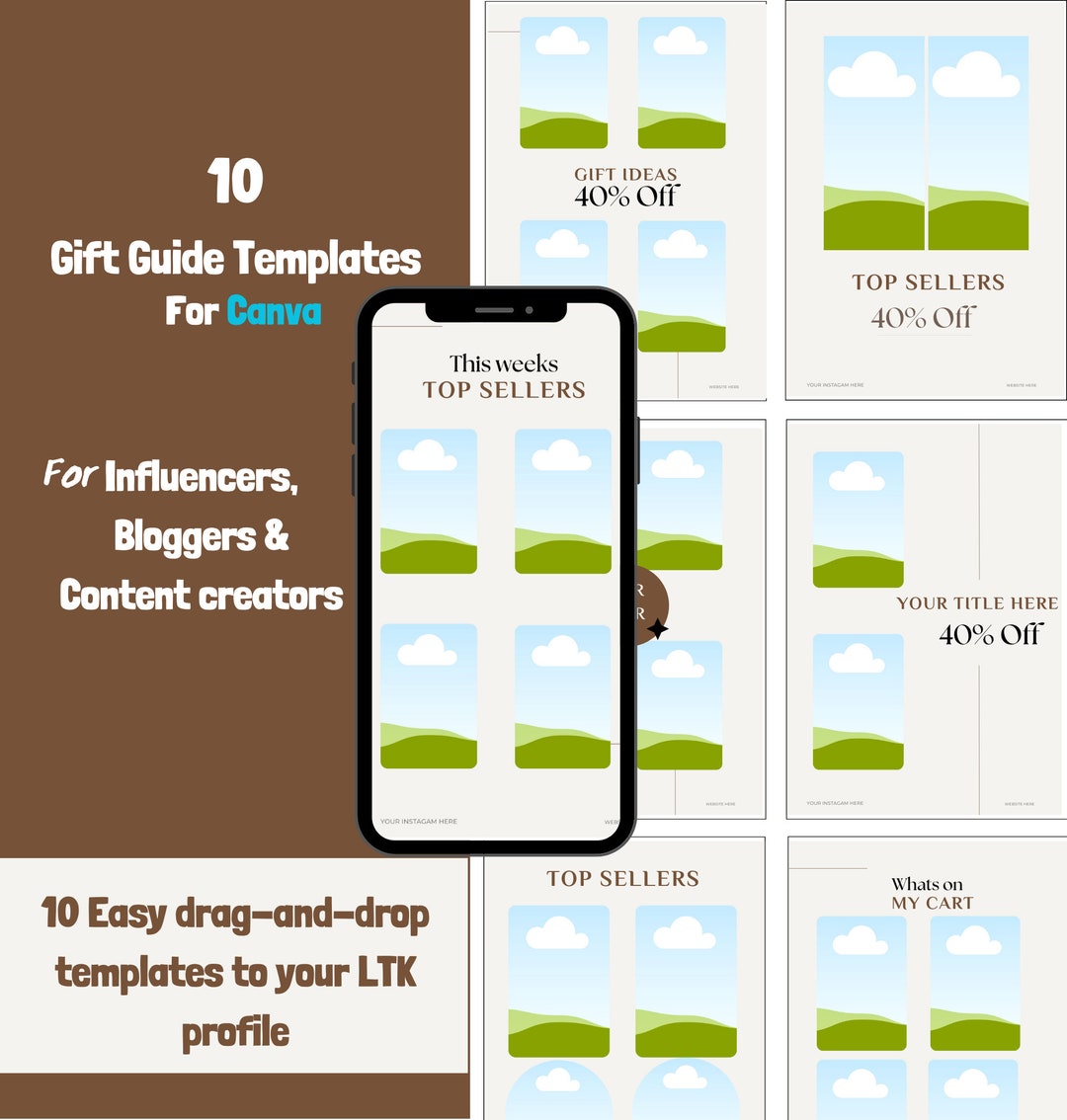 LTK Gift Guide Template LTK Guide Template LTK Canva Ltk Post Template ...