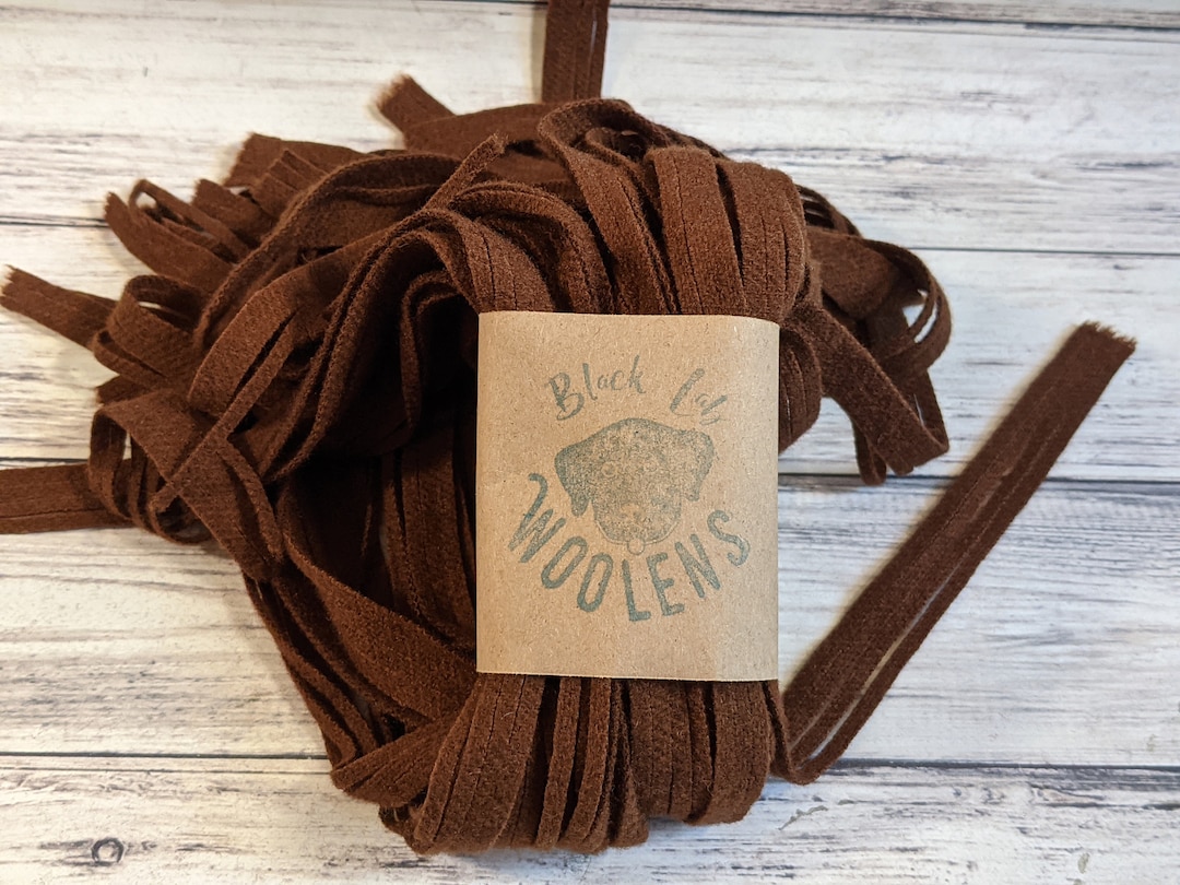 Chocolate Brown Mill Dyed Strips for Rug Hooking, 100 4, 6 or 8 Brown ...