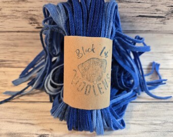 Cornflower Blue 100 #4, #6 or #8 Hand Dyed Strips for Rug Hooking ...