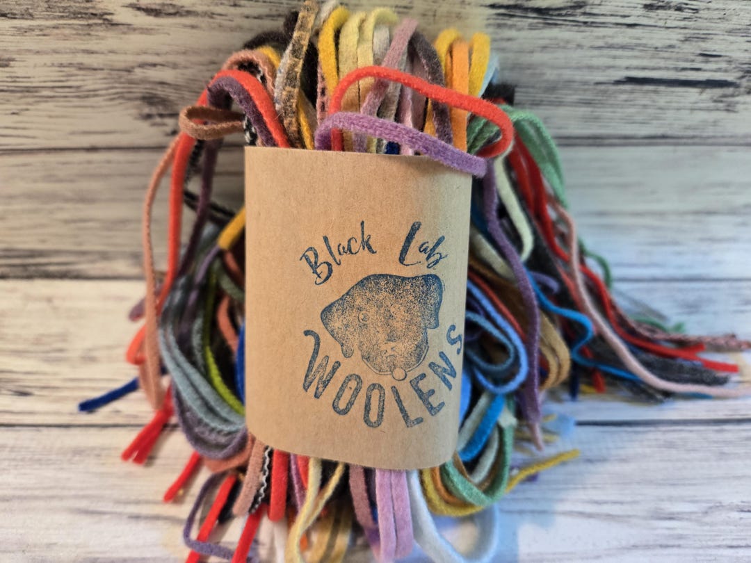Mixed Bag #4 of Wool Strips for Rug Hooking, 100 #4 Rug Hooking Washed ...